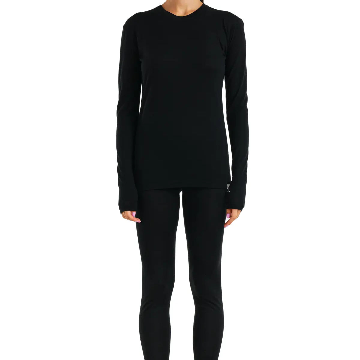 Women's Merino Wool Base Layer Set | Thermal Set | Black – MerinoTech CA