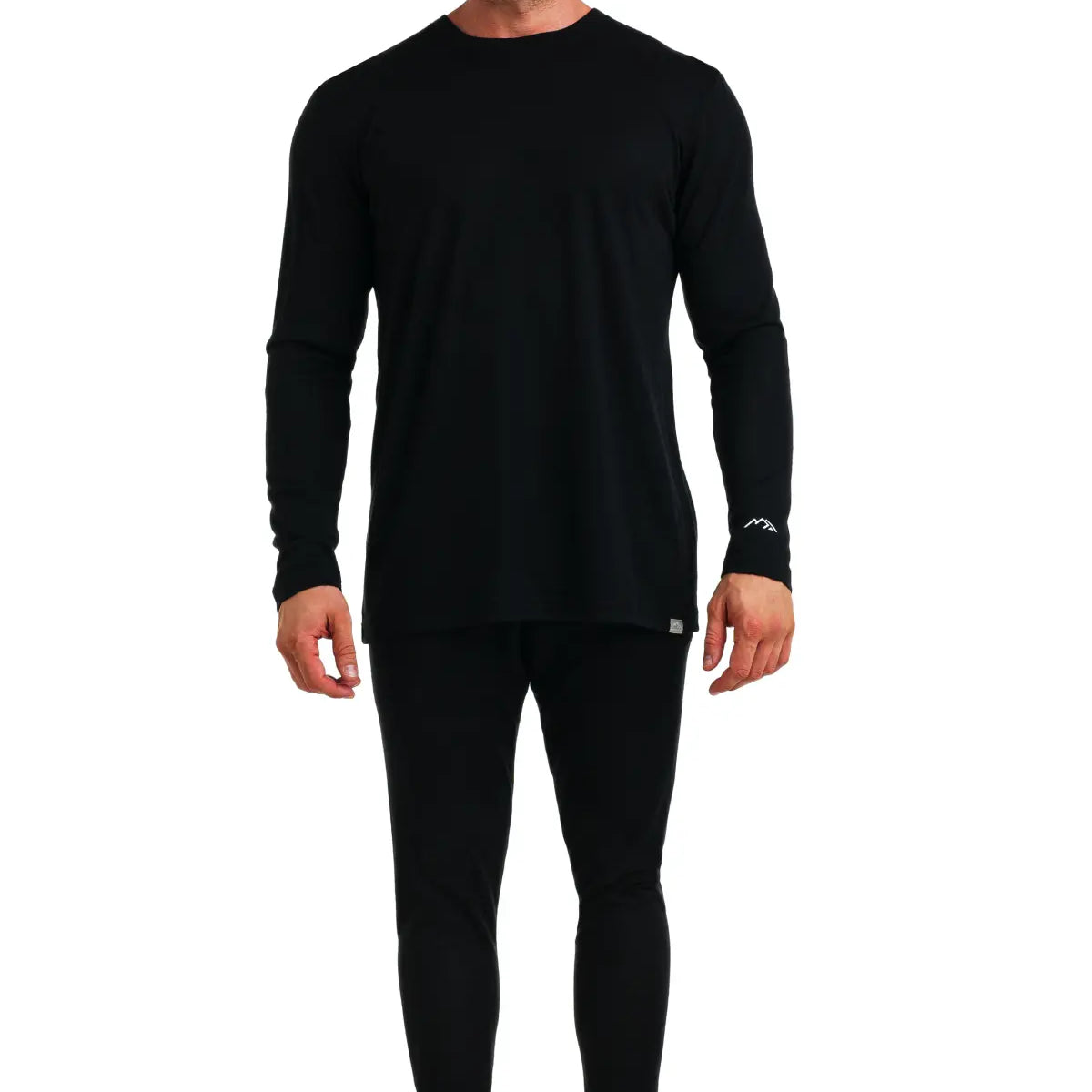 Merino Wool Base Layer Set For Men Black – Merino.tech CA