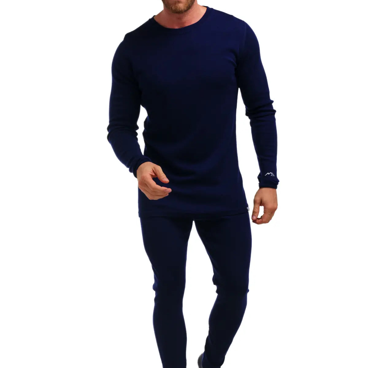 Middleweight Wool Base Layer For Men Navy – Merino.tech CA